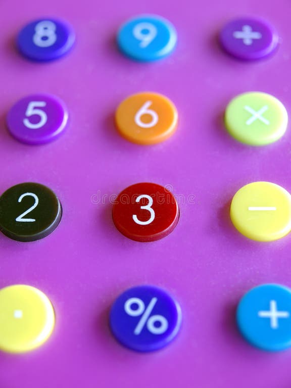 Colorful calculator. stock image. Image of green, finance - 6068845