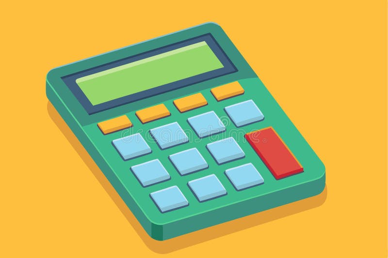 A Colorful Calculator Design Features Customizable Buttons, Set Against ...