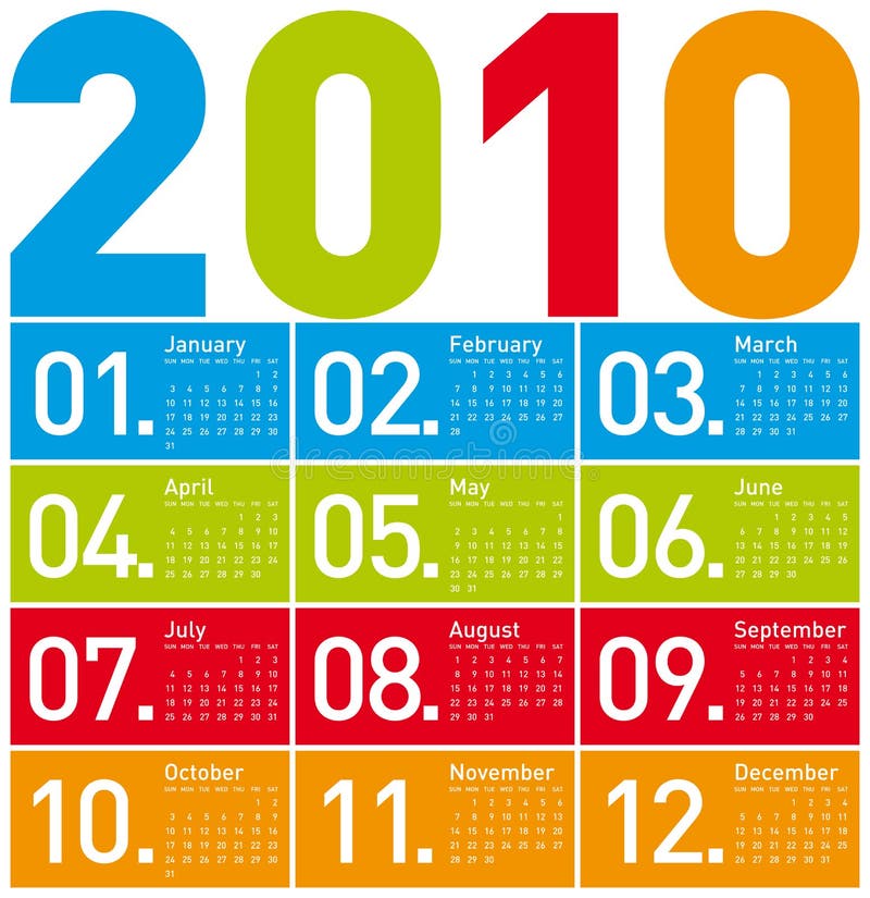 Vector Year of 2019 Calendar with Hexagon Pattern Stock Vector ...