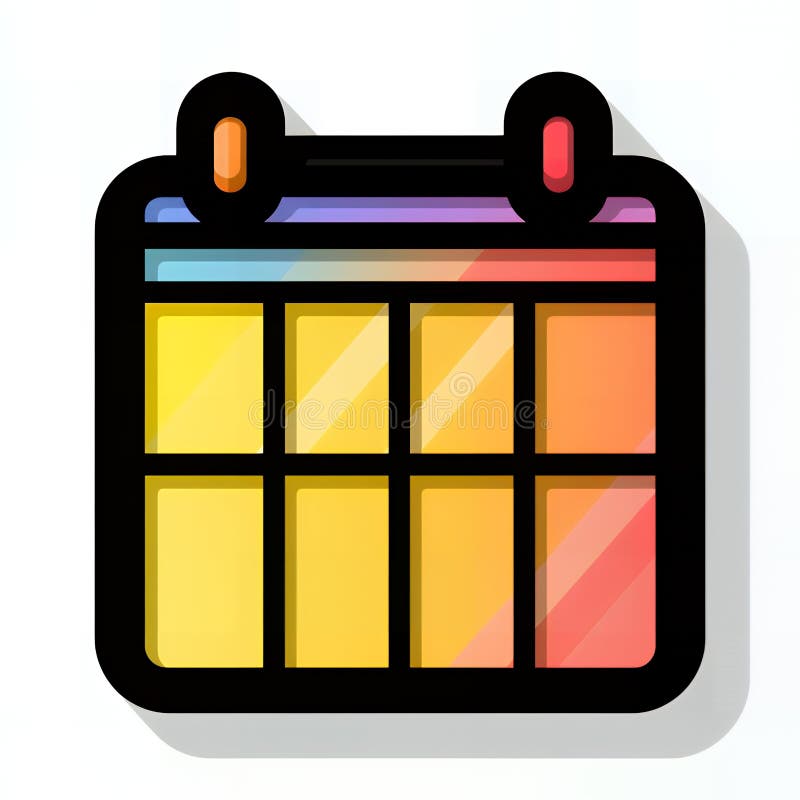 Colorful Calendar for Year 2018, in English. Stock Vector ...