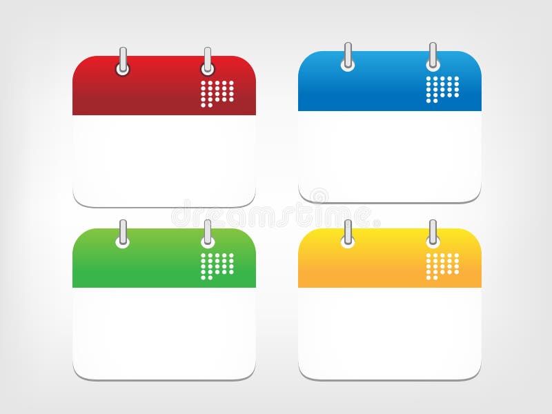 Week day calendar sheets stock vector. Illustration of everyday - 24264367