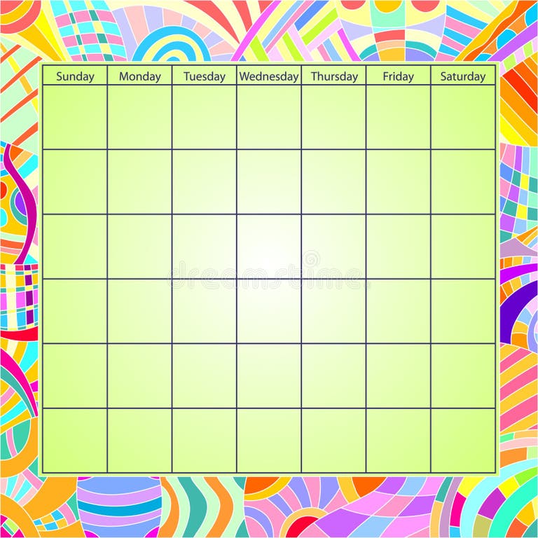 Blue Calendar Border Art Stock Illustrations – 569 Blue Calendar Border ...