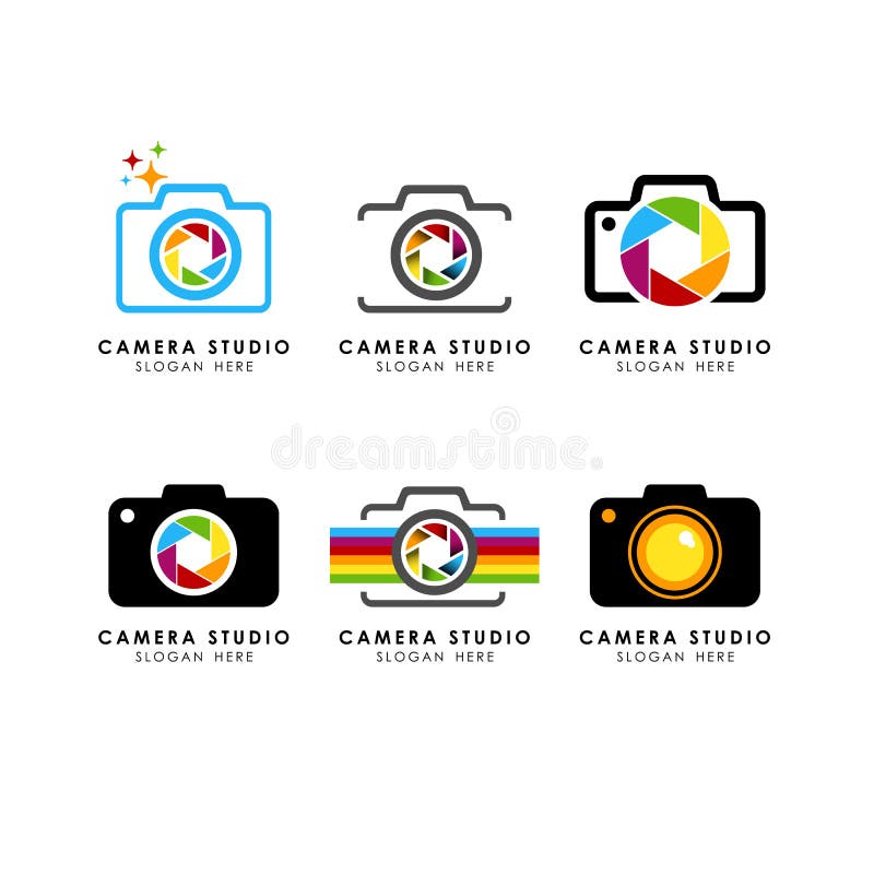 Colorful Camera Logo Template Vector Icon. Camera Logo Design Stock ...