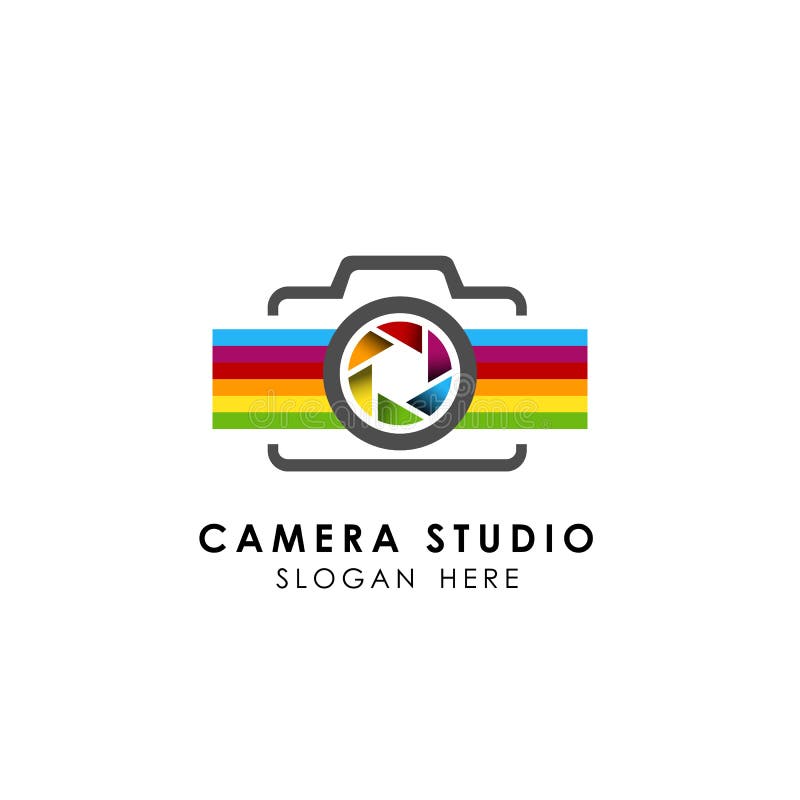 Colorful Camera Logo Template Vector Icon. Camera Logo Design Stock ...