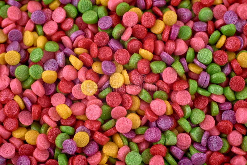 Colorful Candies Abstract Background, Copy Space. Sweets Texture Stock ...
