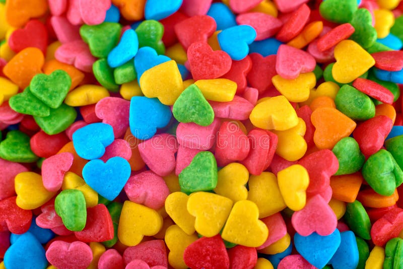 Colorful Candies Abstract Background, Copy Space. Sweets Texture Stock ...