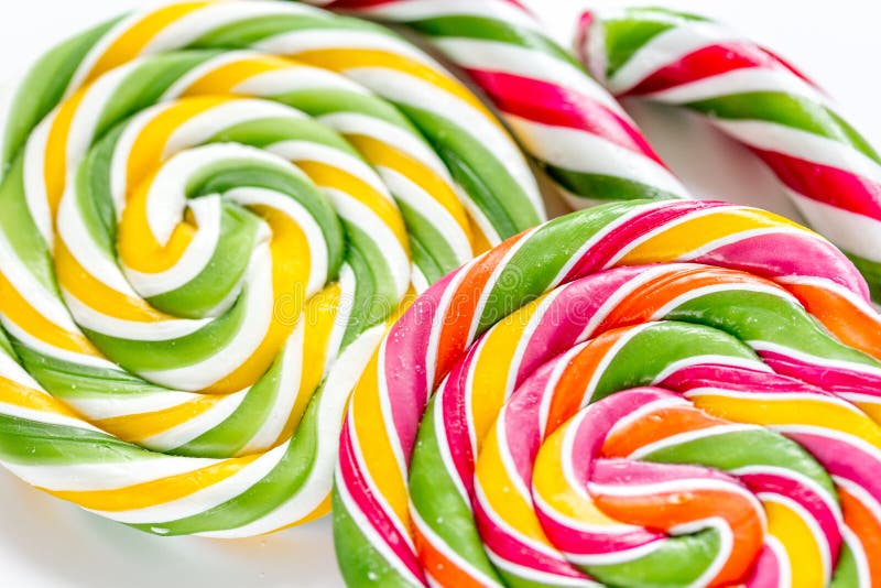 Colorful Candies on Abstract Texture Background Pattern Stock Photo ...