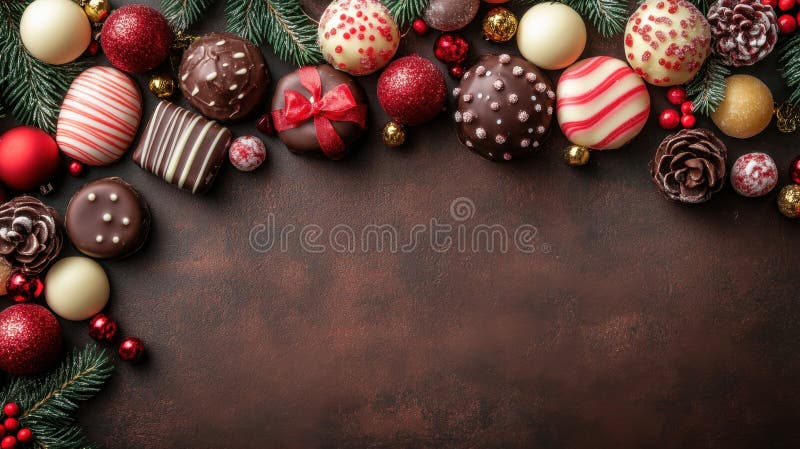 Colorful Candies and Chocolates Displayed on a Dessert Table, Against a ...