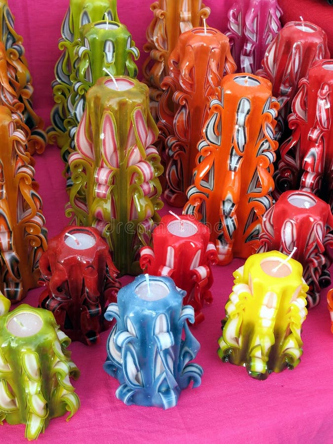 Colorful candles stock image. Image of background, surface - 29305749