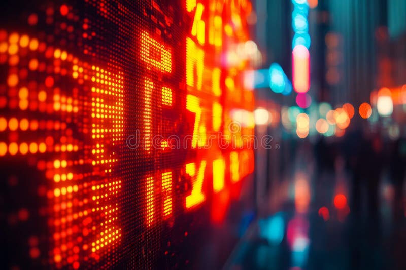 Colorful Candles Illuminate Digital Patterns on a Dark Background in a ...