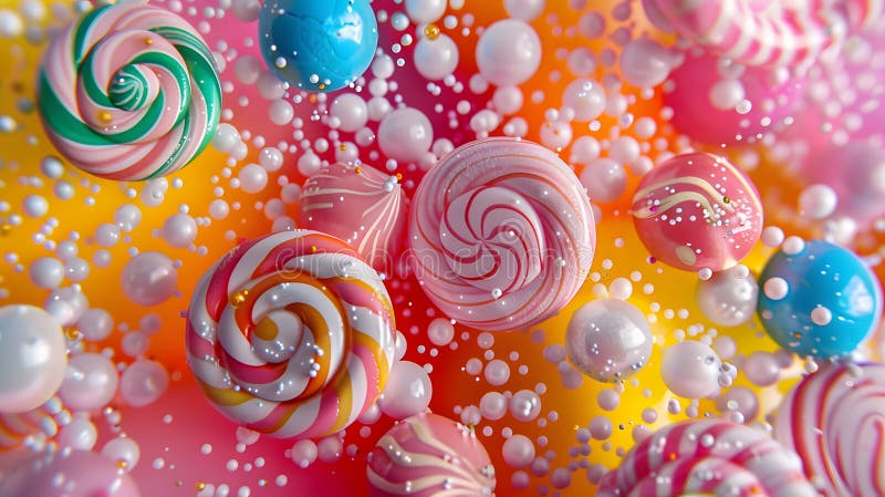 Colorful Candy Background with a Variety of Sweets and Treats. Stock ...