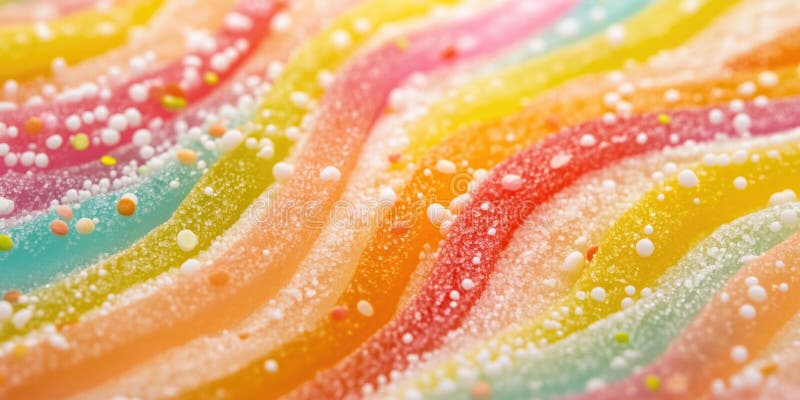 Colorful Candy Bar with a Rainbow Stripe Stock Illustration - Illustration of sugar, yellow ...