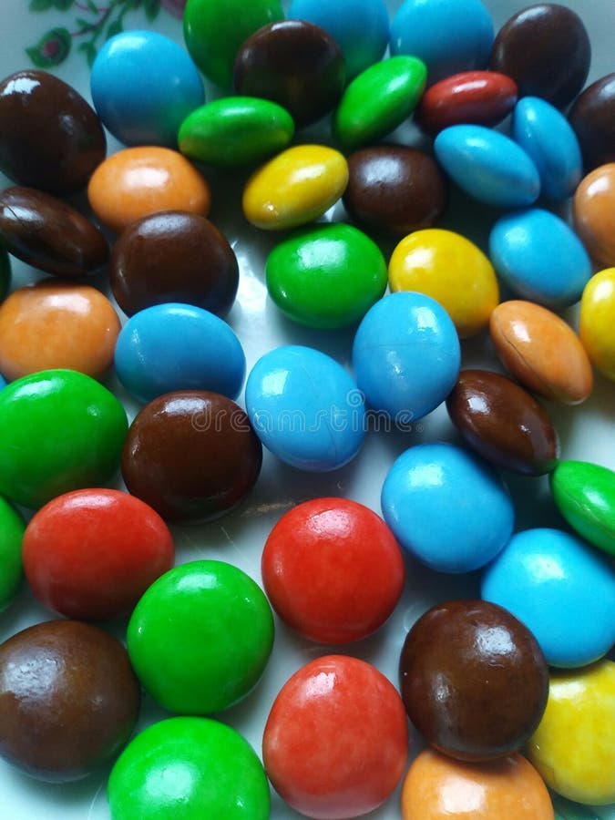 Colorful Candy from Chocolate Stock Photo - Image of cake, icing: 242231934