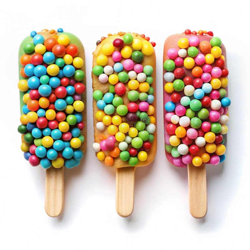 Colorful Candy Coated Popsicles Stock Photos - Free & Royalty-Free ...