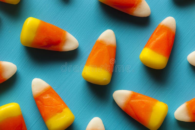 Colorful Candy Corn for Halloween Stock Image - Image of unhealthy ...