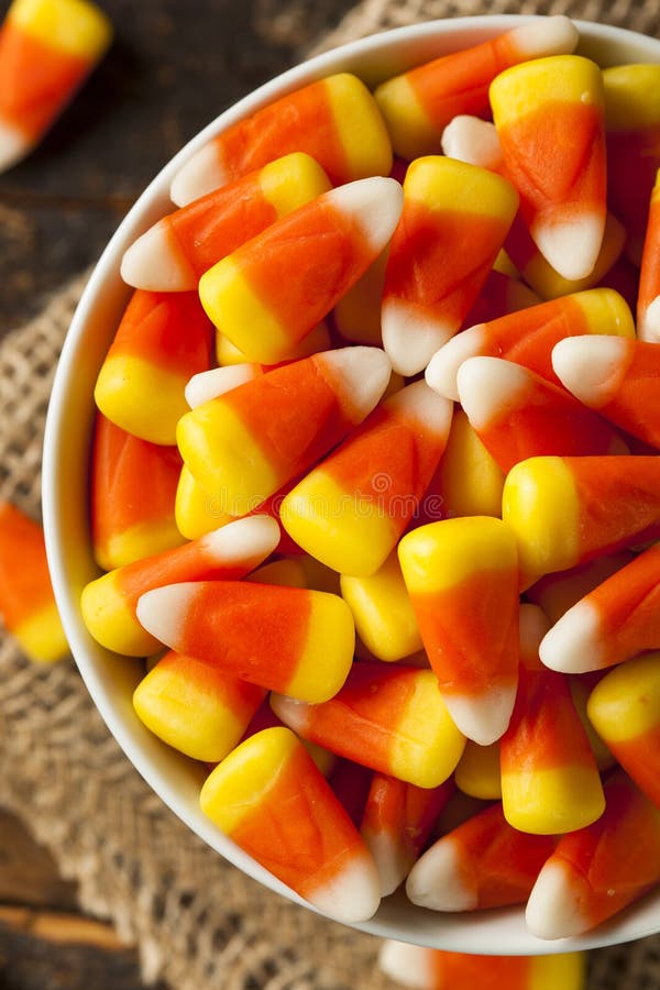 Colorful Candy Corn for Halloween Stock Photo - Image of yellow ...