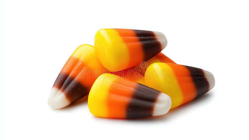 Colorful Candy Corn Stacked White Isolated Background Stock ...