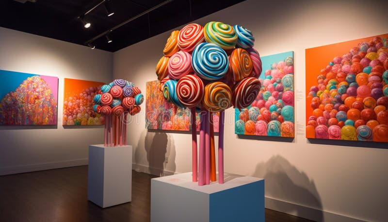 Colorful Candy Decorations on Table Create a Sweet Celebration ...