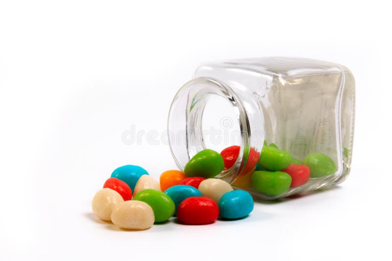 Colorful Candy in a Little Bottle. Stock Image - Image of healthy ...