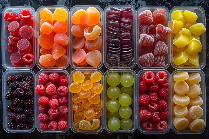 Concept Candy, Colorful, Medley, Dark Background Colorful Candy Medley ...