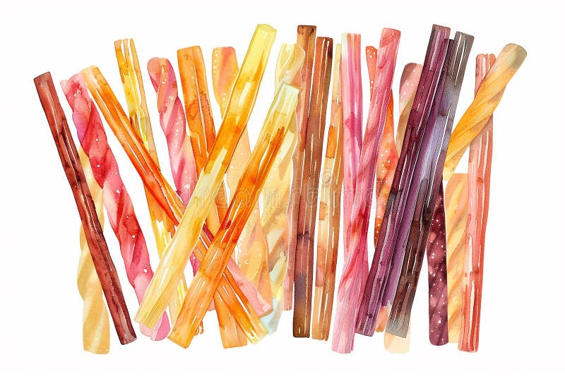 Colorful Candy Sticks stock illustration. Illustration of soft - 332583444
