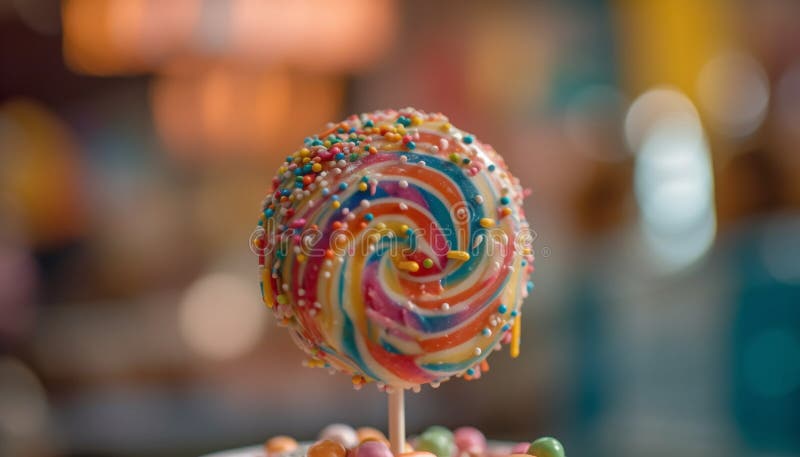 Colorful Candy Table with Lollipops, Marshmallows, and Candy Canes ...
