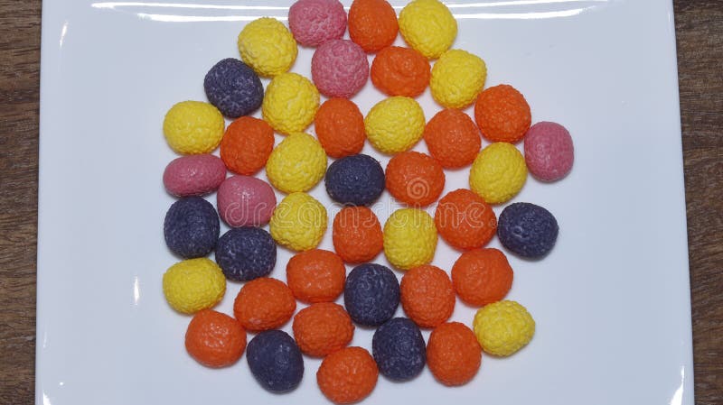 Colorful Candy on White Background Stock Image - Image of isolated ...