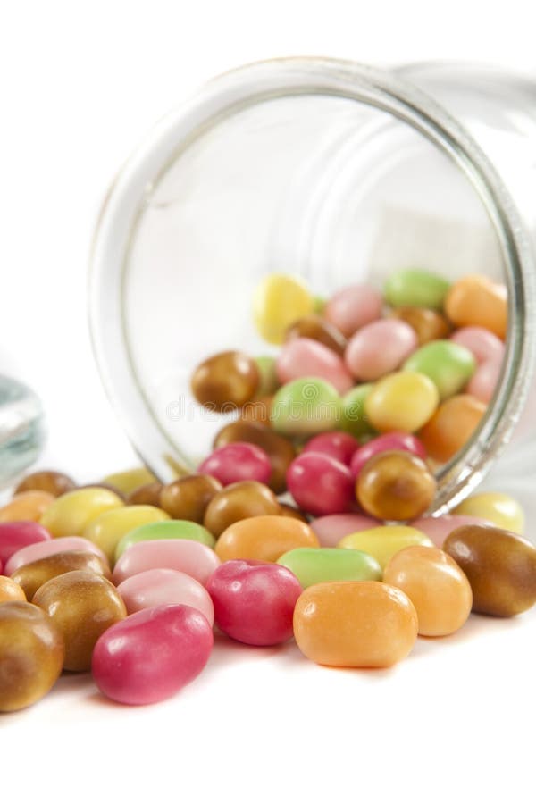 Colorful Candys Out of a Glass Jar Stock Photo - Image of tasty, glass ...