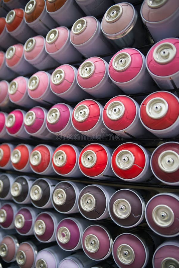 Colorful cans of paint stock photo. Image of color, dirty - 239539682