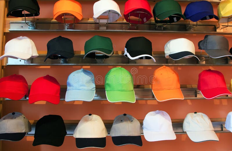 Colorful caps stock image. Image of conceptual, exhibition - 27491757