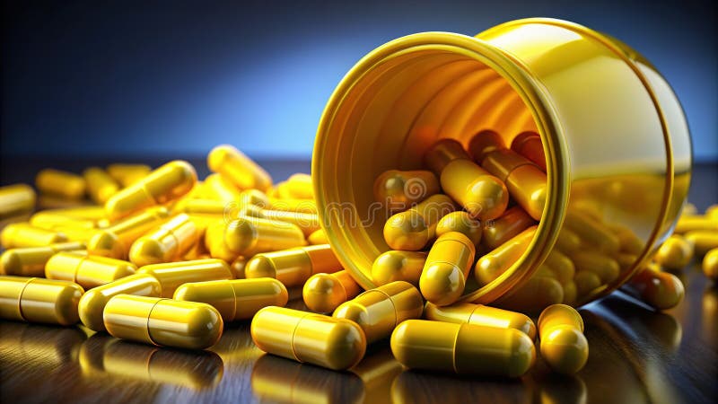 A Colorful Capsule Spill a Visual Representation of Innovative Health ...