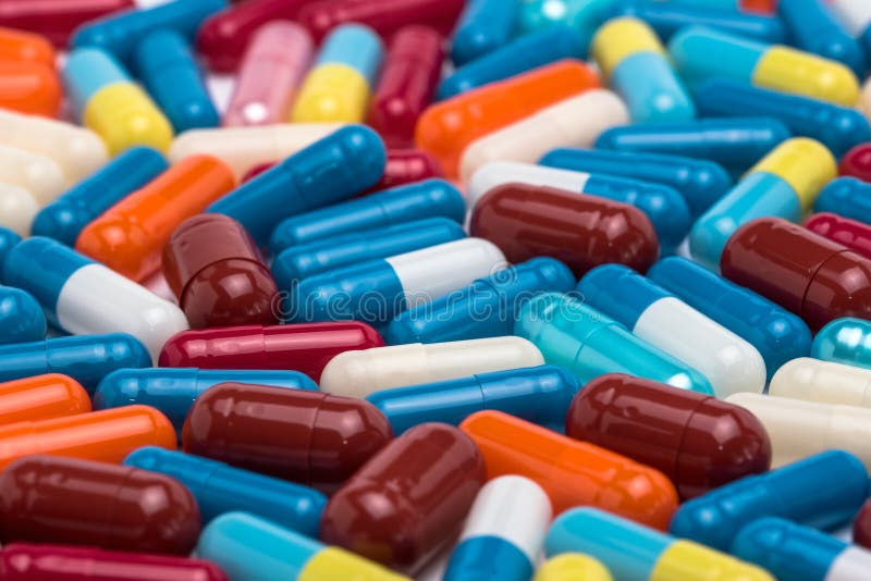 Colorful capsules stock image. Image of toxic, healthcare - 85577255