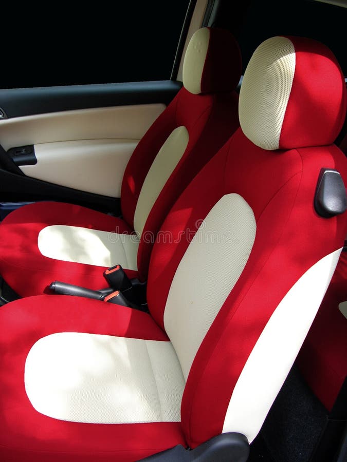 Colorful car seats stock photo. Image of cream, custom - 20777358