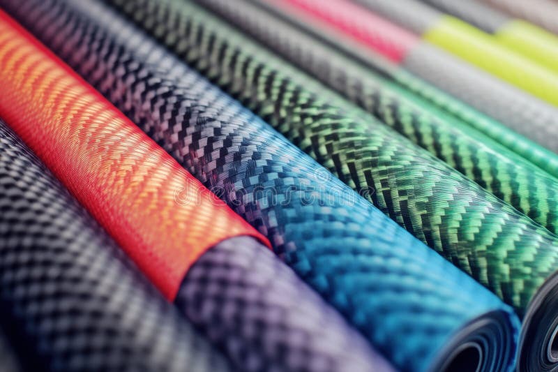 Colorful Carbon Fiber Texture Pattern Rolls in Various Hues and Designs ...