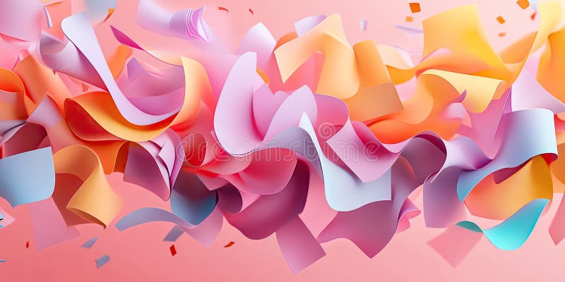 Colorful Cardboard Papers on Pink Backdrop, Vibrant Cardboard Sheets on ...