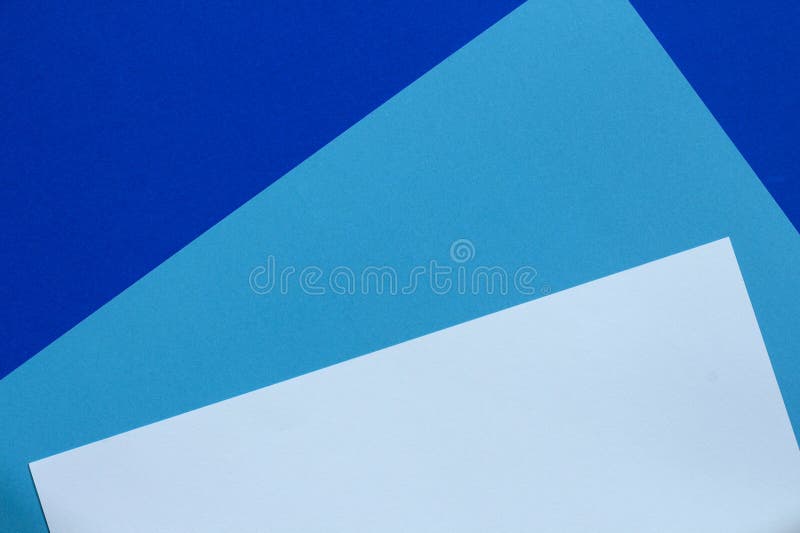 Colorful Cardboard Sheets Layout in Blue Shades Stock Image - Image of ...