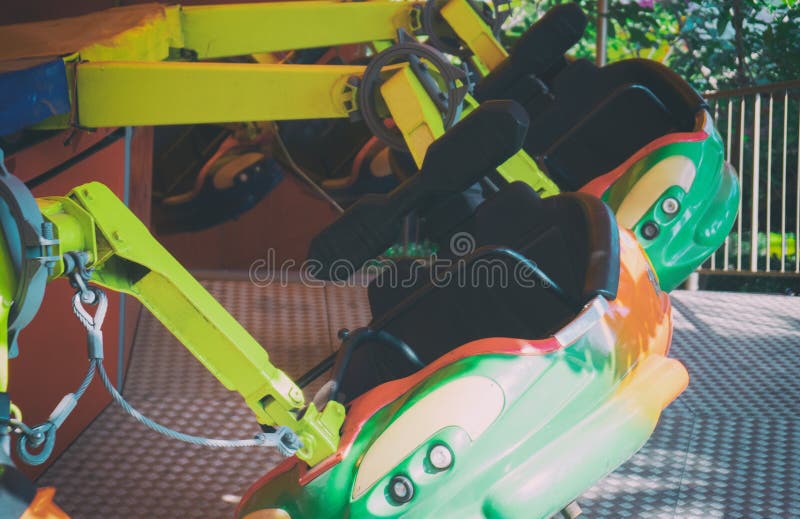 Colorful carousel. stock image. Image of octopus, ride - 132282443