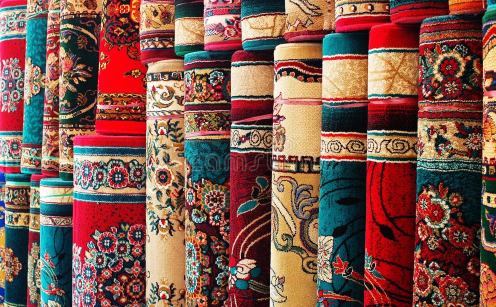 Colorful carpets stock image. Image of plain, colors - 17300913