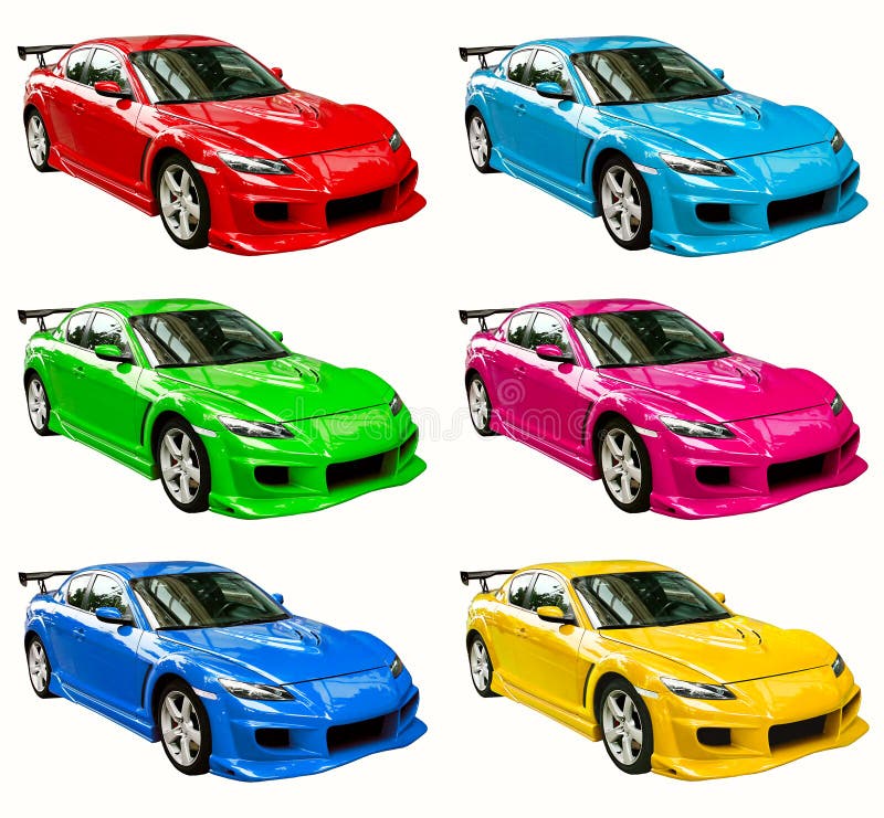 Colorful cars stock photo. Image of colourized, automatic - 20560992