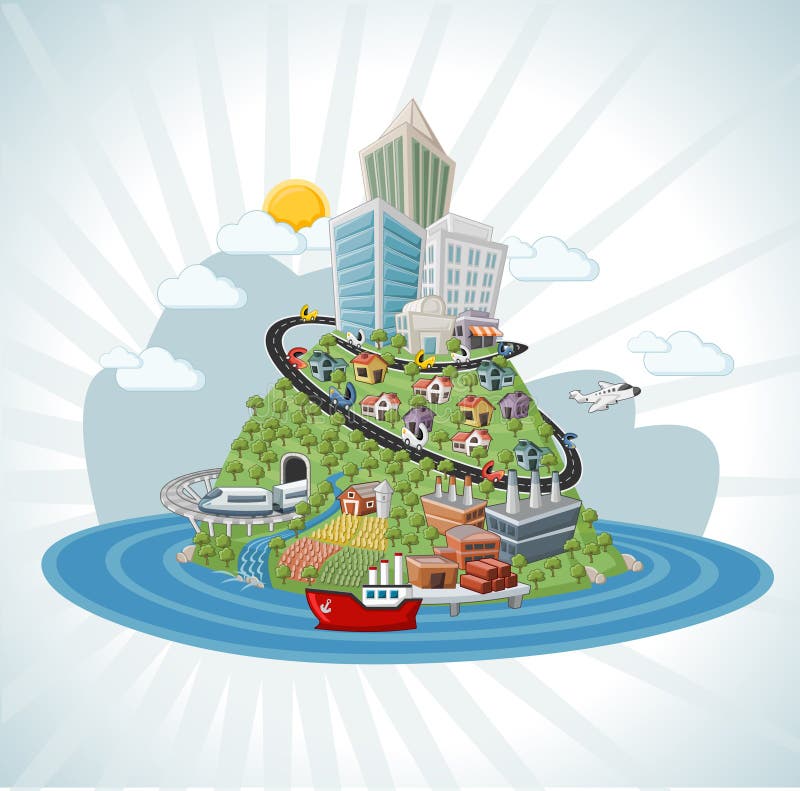 Cartoon City Stock Illustrations – 344,043 Cartoon City Stock ...