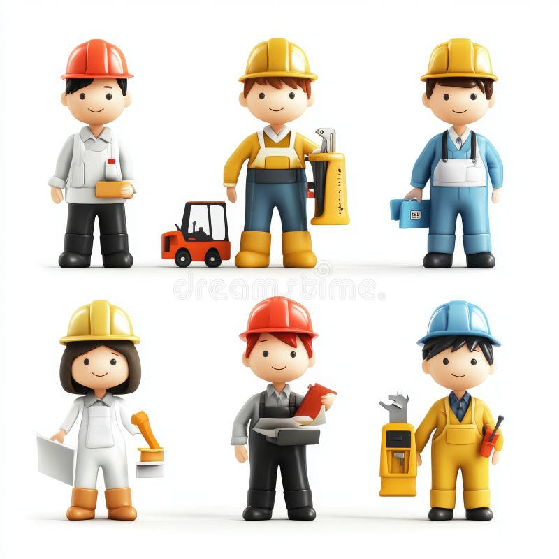 Cartoon Workers Clipart