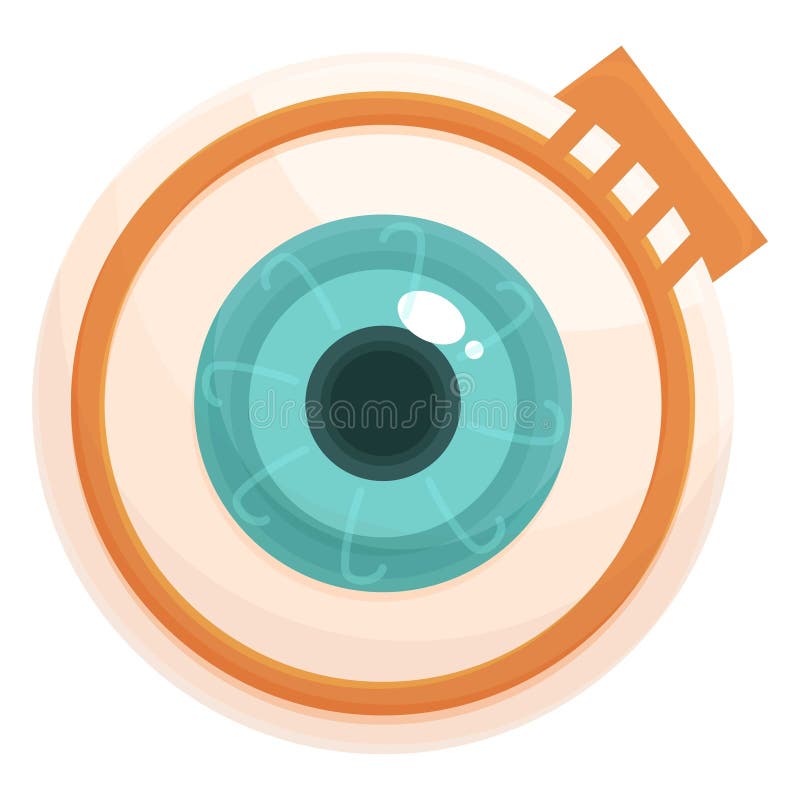 Brightly Colored Vector Illustration of a Stylized Human Eye, Perfect ...
