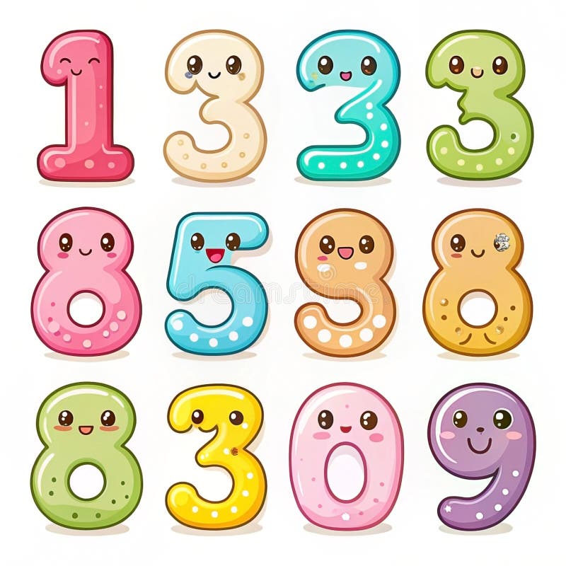 Cartoon Numbers Kids Stock Illustrations – 26,423 Cartoon Numbers Kids ...