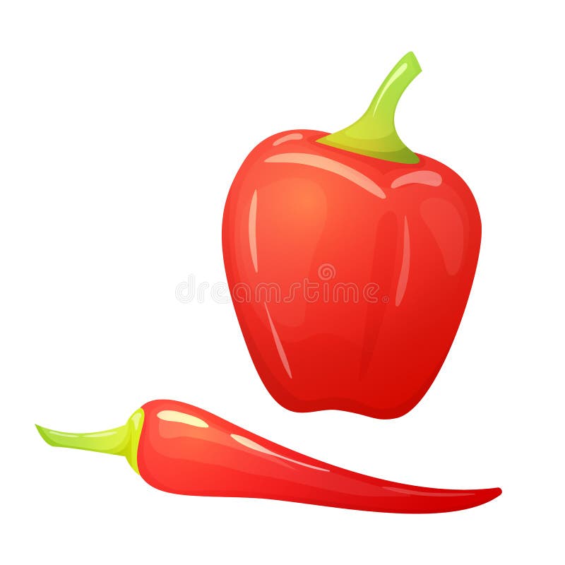 Colorful cartoon pepper stock vector. Illustration of agriculture ...