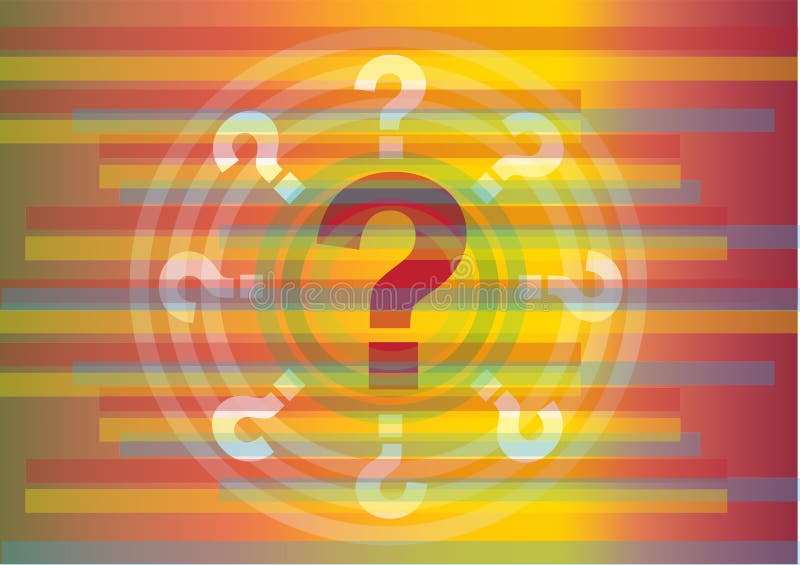 Colorful Background With Question Marks Stock Vector - Illustration of ...