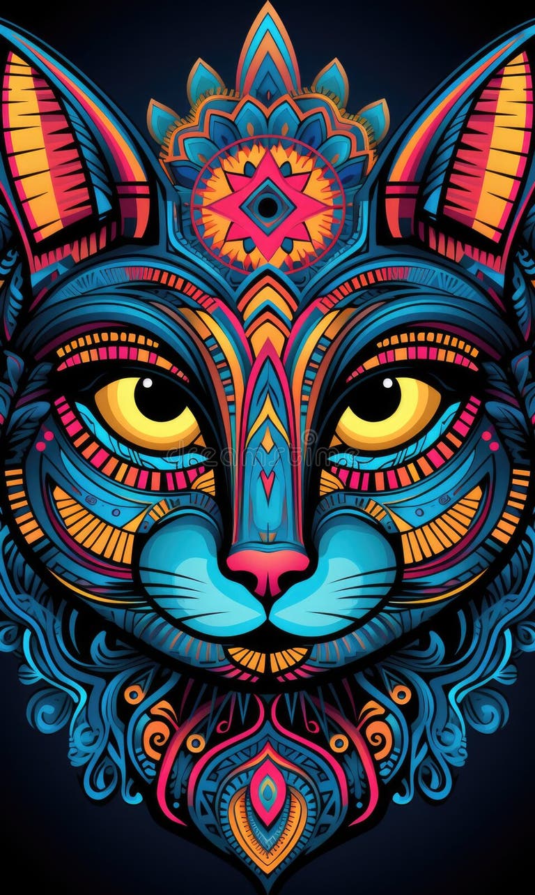158 Cat Tribal Graphic Stock Photos - Free & Royalty-Free Stock Photos ...