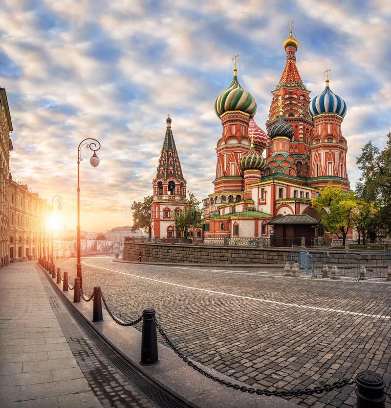 Colorful Cathedral on the Red Square Stock Photo - Image of capital ...