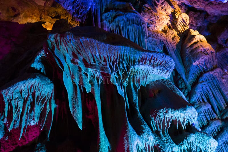 Colorful cave stock image. Image of colour, attraction - 86259253