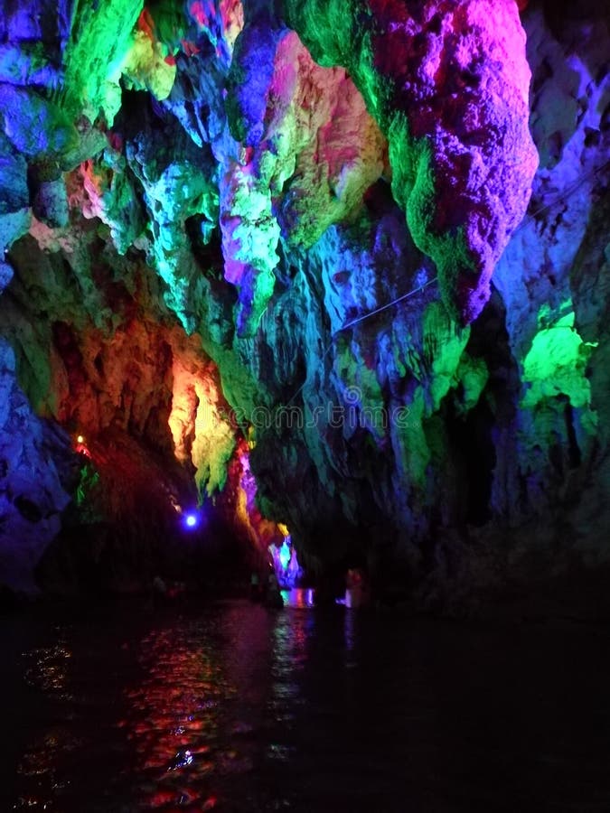 Colorful cave stock image. Image of lights, colorful - 139112073