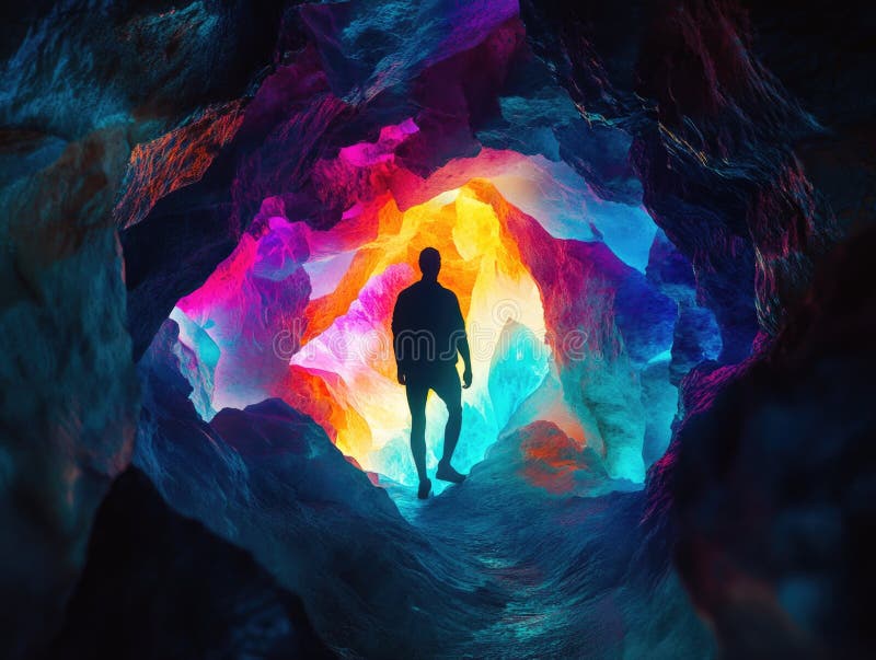 Colorful Cavern stock photo. Image of underground, formation - 367092104